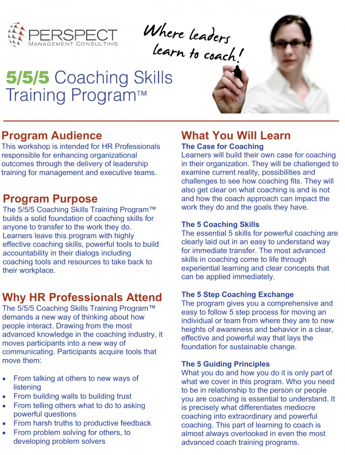 5/5/5 Coaching Skills Training Event for HR Professionals - Fall 2019 ...